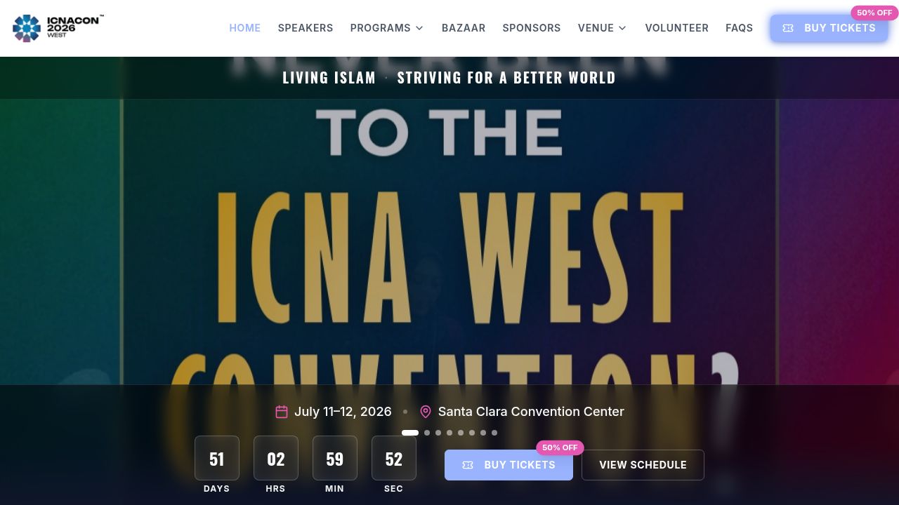 ICNA West Convention 2026 — Living Islam, Striving for a Better World